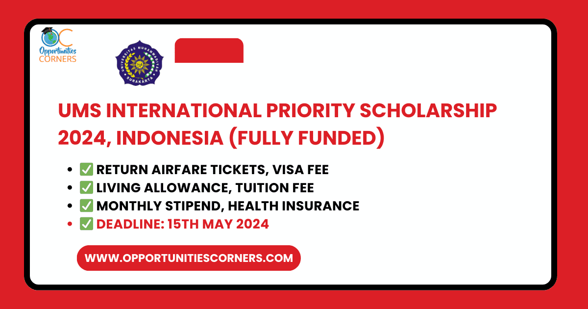 UMS International Priority Scholarship 2024 (Fully Funded)