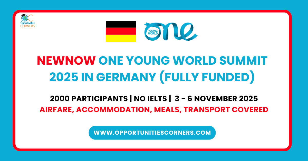 NewNow One Young World Summit 2025 in Germany (Fully Funded)