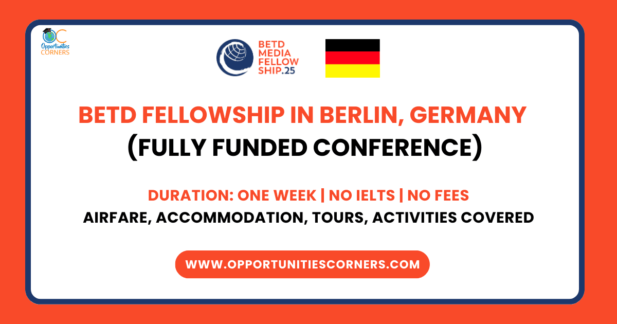 BETD Fellowship 2025 in Germany (Fully Funded)