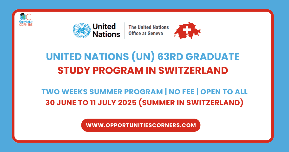 United Nations 64th Graduate Study Program (GSP) 2026, Geneva