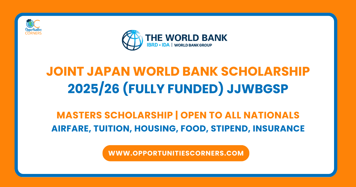 Round 2 of Joint Japan World Bank Scholarship 2025 (Fully Funded)