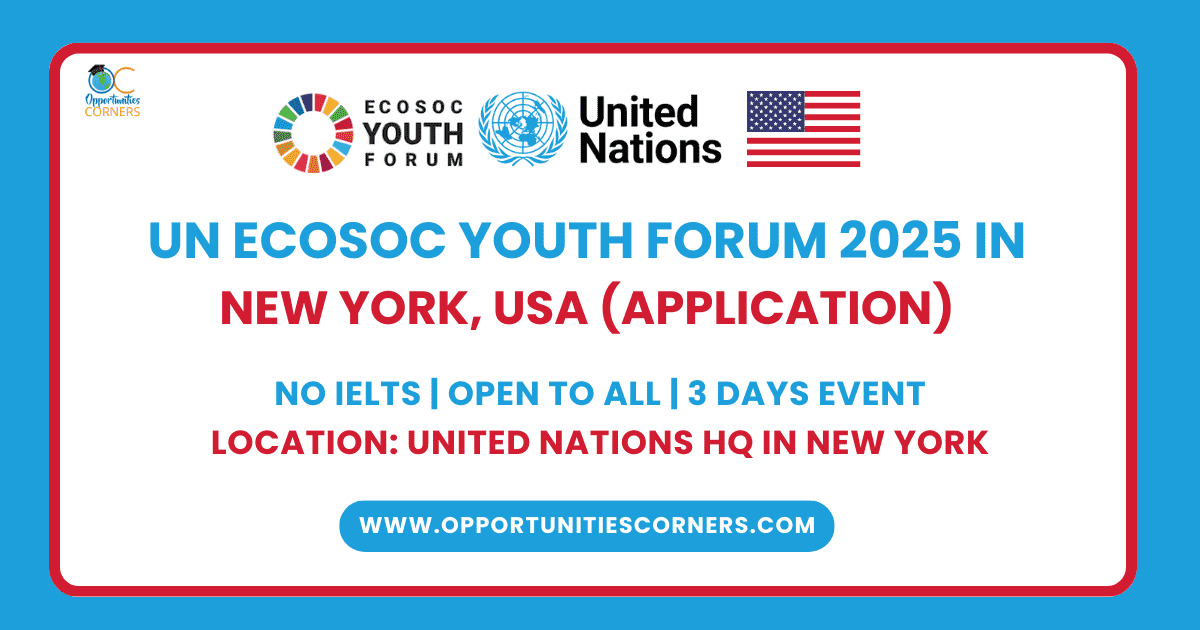 UN ECOSOC Youth Forum 2025 in New York, USA (Application)