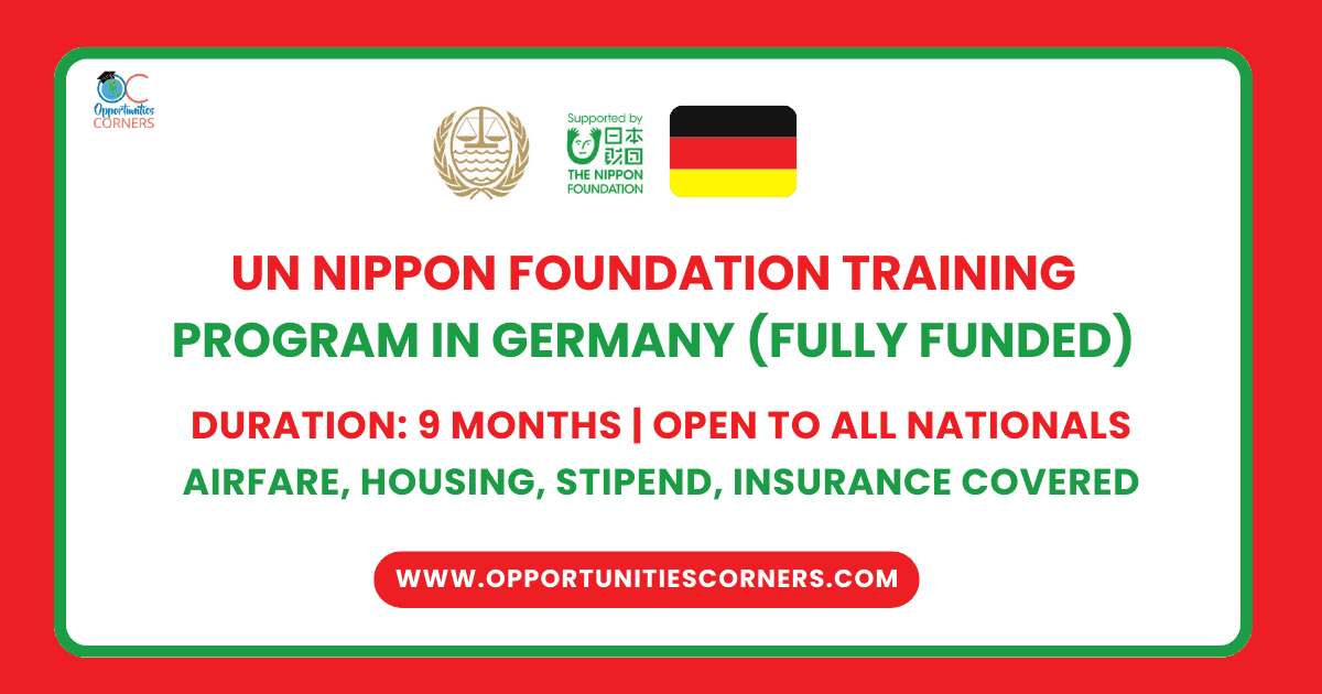 UN Nippon Foundation Training Program 2025 in Germany (Fully Funded)