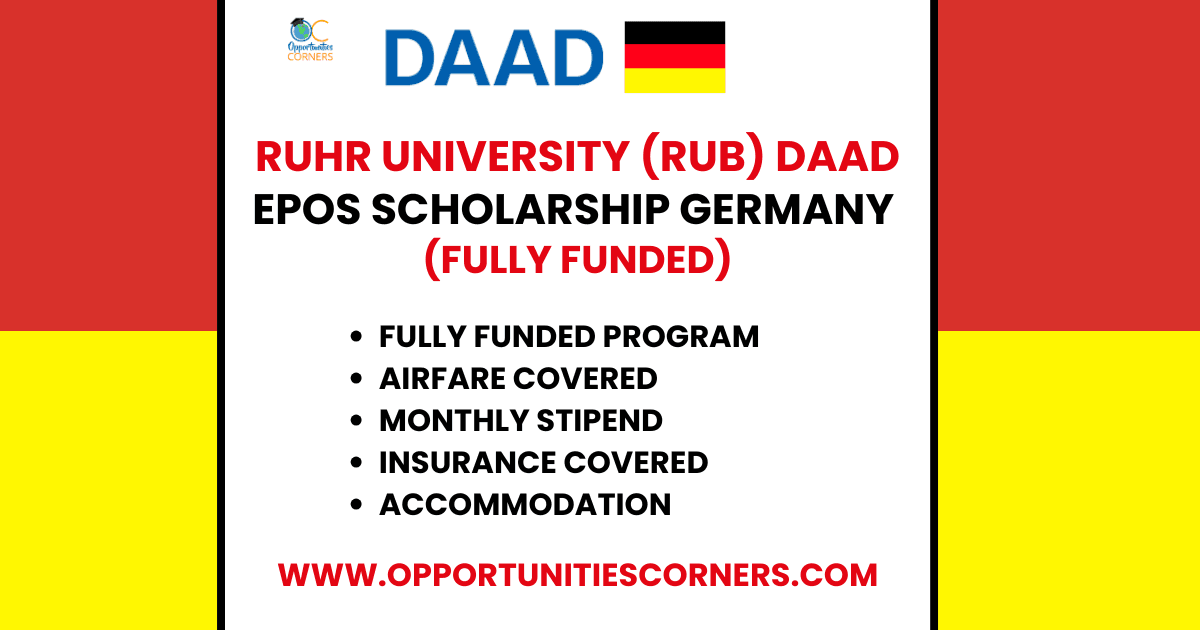 Ruhr University DAAD EPOS Scholarship 2026, Germany (Fully Funded)