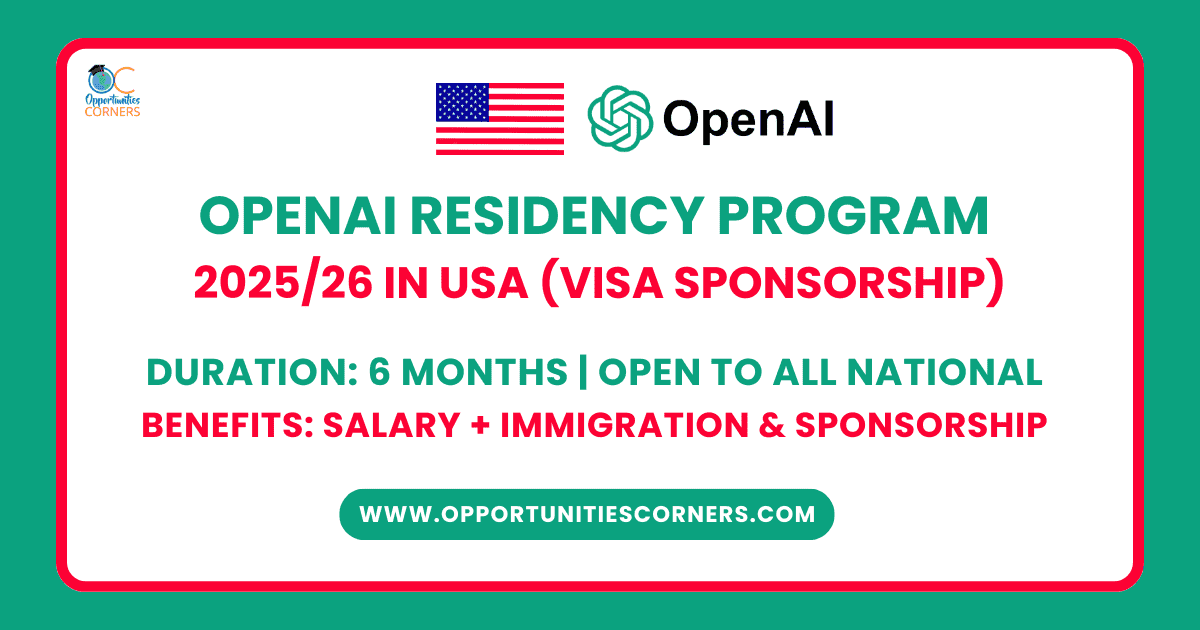 OpenAI Residency Program 2025/26 in USA (Visa Sponsorship)