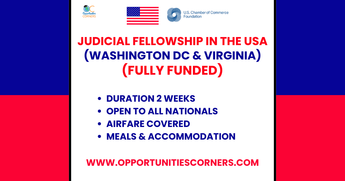 2025 Judicial Fellowship Program in USA (Fully Funded)