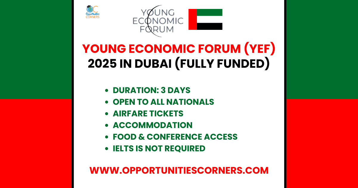 Young Economic Forum (YEF) 2025 in Dubai (Fully Funded)