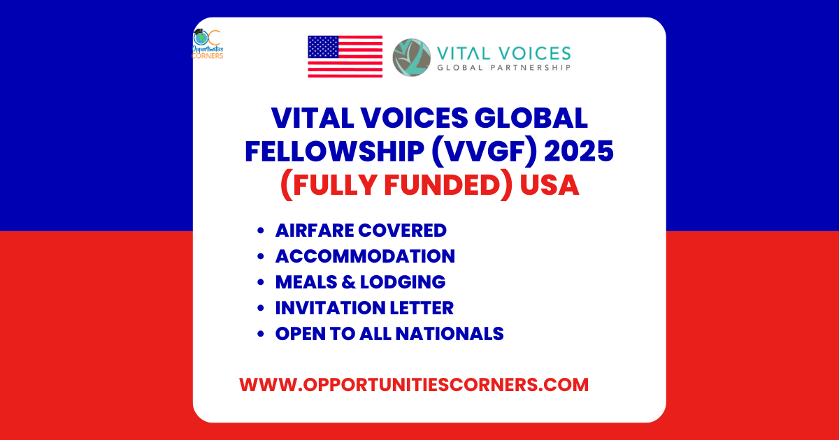 Vital Voices Global Fellowship (VVGF) 2025 (Fully Funded)