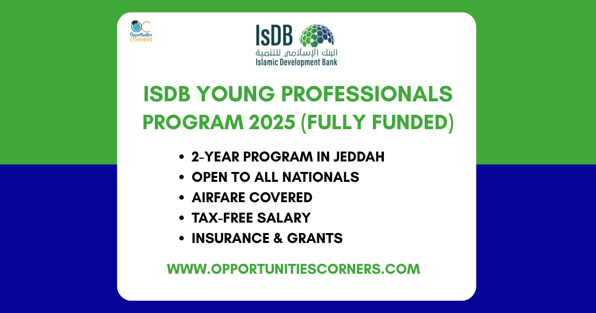 IsDB Young Professionals Program (YPP) 2025 (Fully Funded)