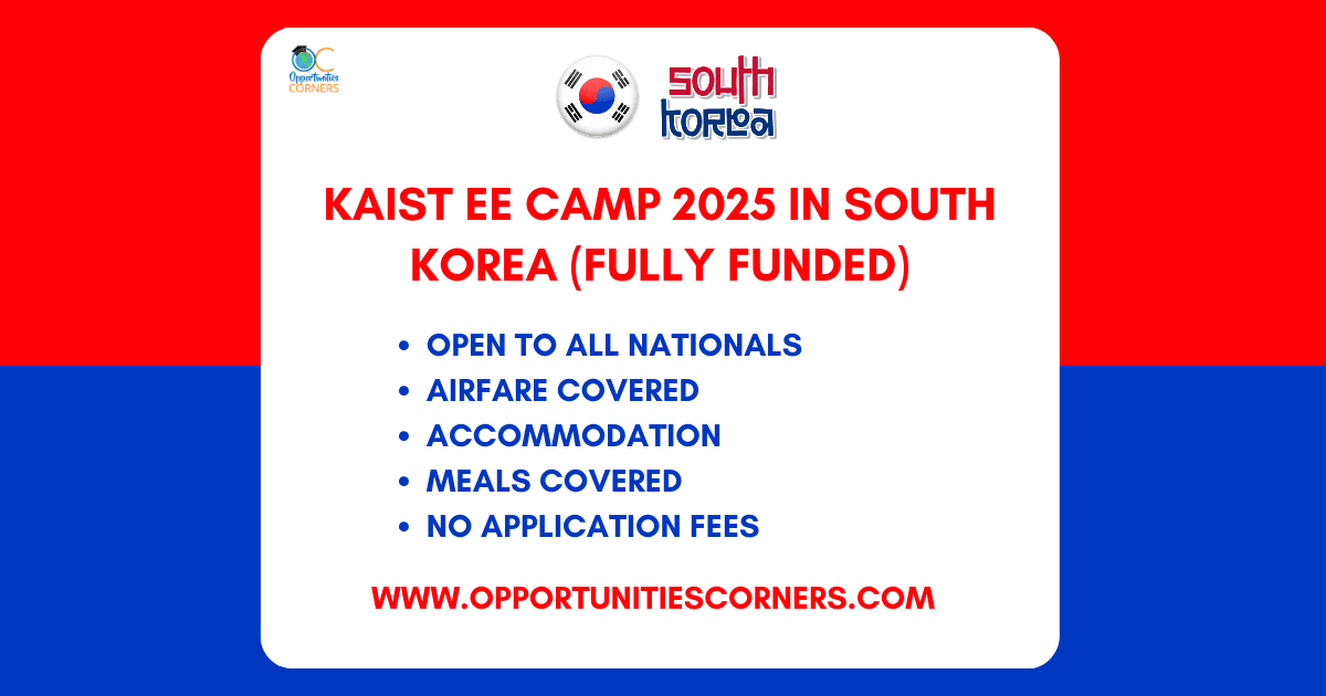 KAIST EE Camp 2025 in South Korea (Fully Funded)