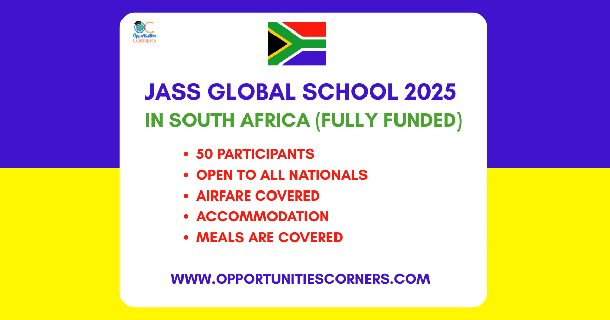 JASS Global Movement Builders School 2025 in South Africa (Fully Funded)