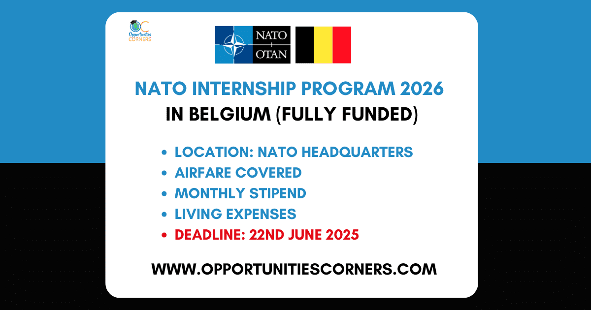 NATO Internship 2026 in Belgium (Fully Funded)