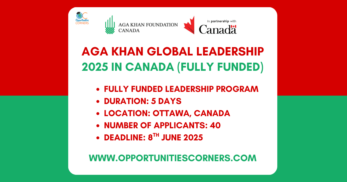 AGA Khan Foundation Global Leadership Program 2025 in Canada
