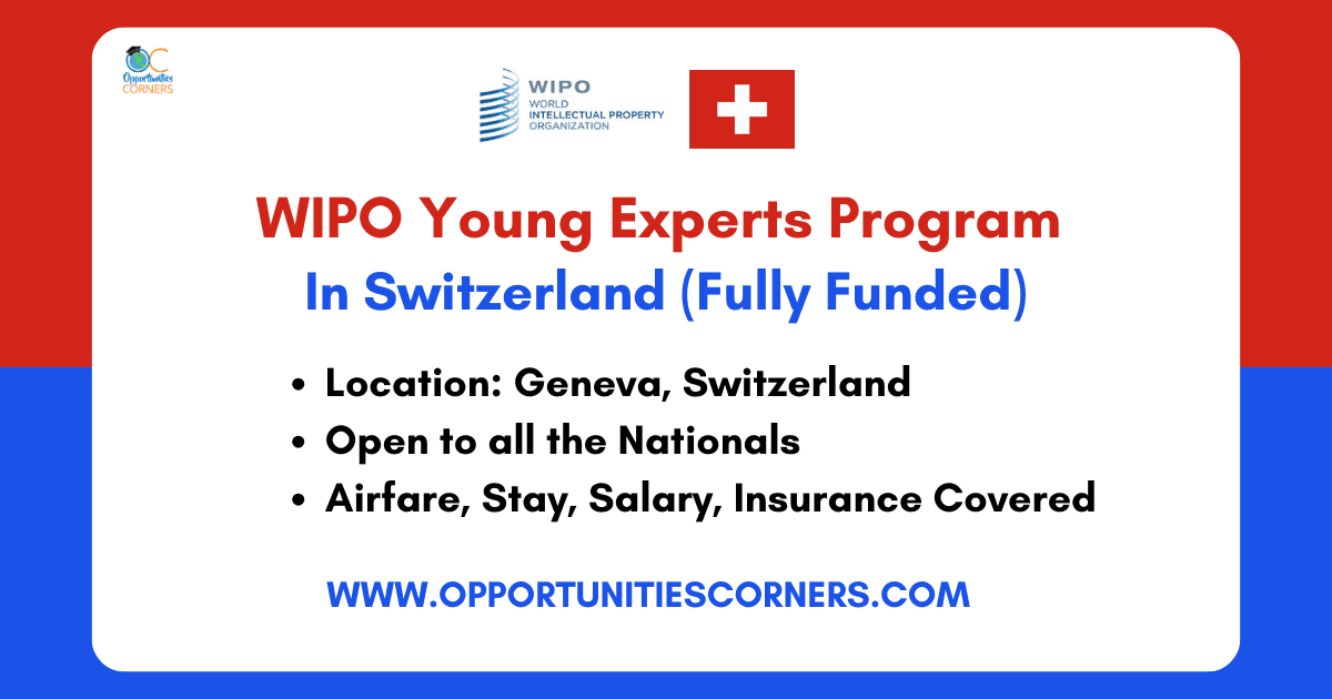 WIPO Young Experts Program 2026/27, Switzerland | Fully Funded