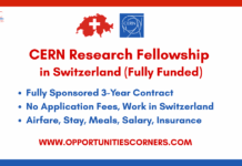 ETH Postdoctoral Fellowship 2025/26 in Switzerland (Fully Funded)