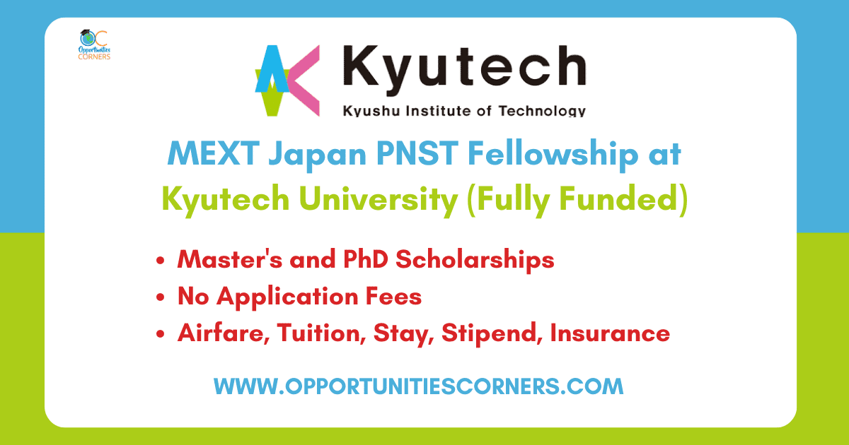 MEXT Japan PNST Fellowship 2026 at Kyutech (Fully Funded)