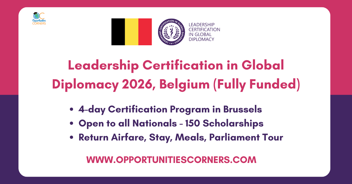 Leadership Certification in Global Diplomacy 2026, Belgium