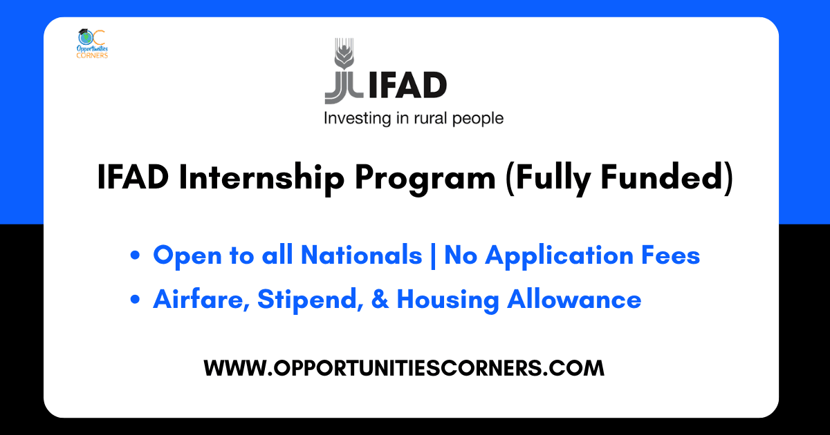 IFAD Internship Program 2026 in Italy (Fully Funded)