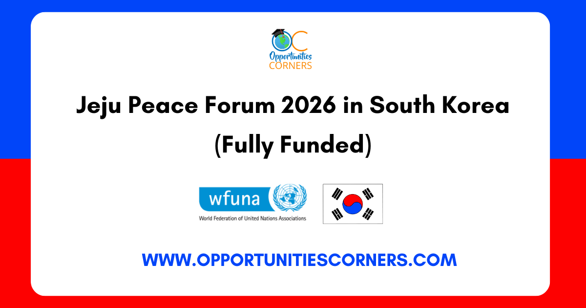Jeju Peace Forum 2026 in South Korea (Fully Funded)